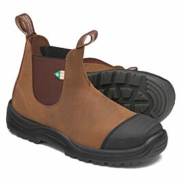 Blundstone 169 - Work & Safety Rubber Toe Cap in Saddle Brown