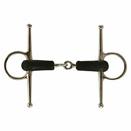 Coronet Soft Rubber Mouth Single Jointed Full Cheek Bit