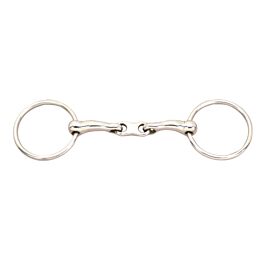 JP Korsteel Stainless Steel Double Jointed French Link Loose Ring Bit