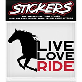 Vinyl Sticker "Live, Love, Ride"